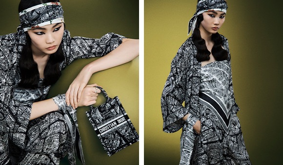 Lady Dior Phone Pouch Black Cannage Lambskin | DIOR