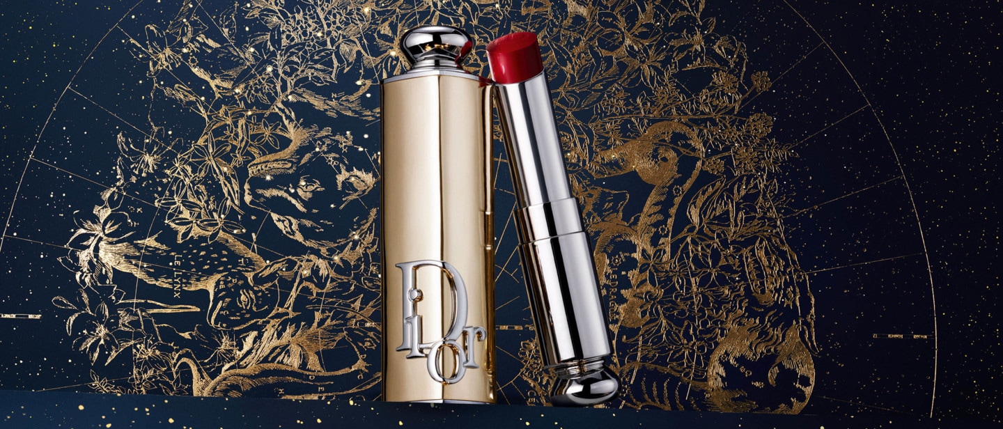 Dior Addict Couture Case: Golden Dior Addict Lipstick Case | DIOR